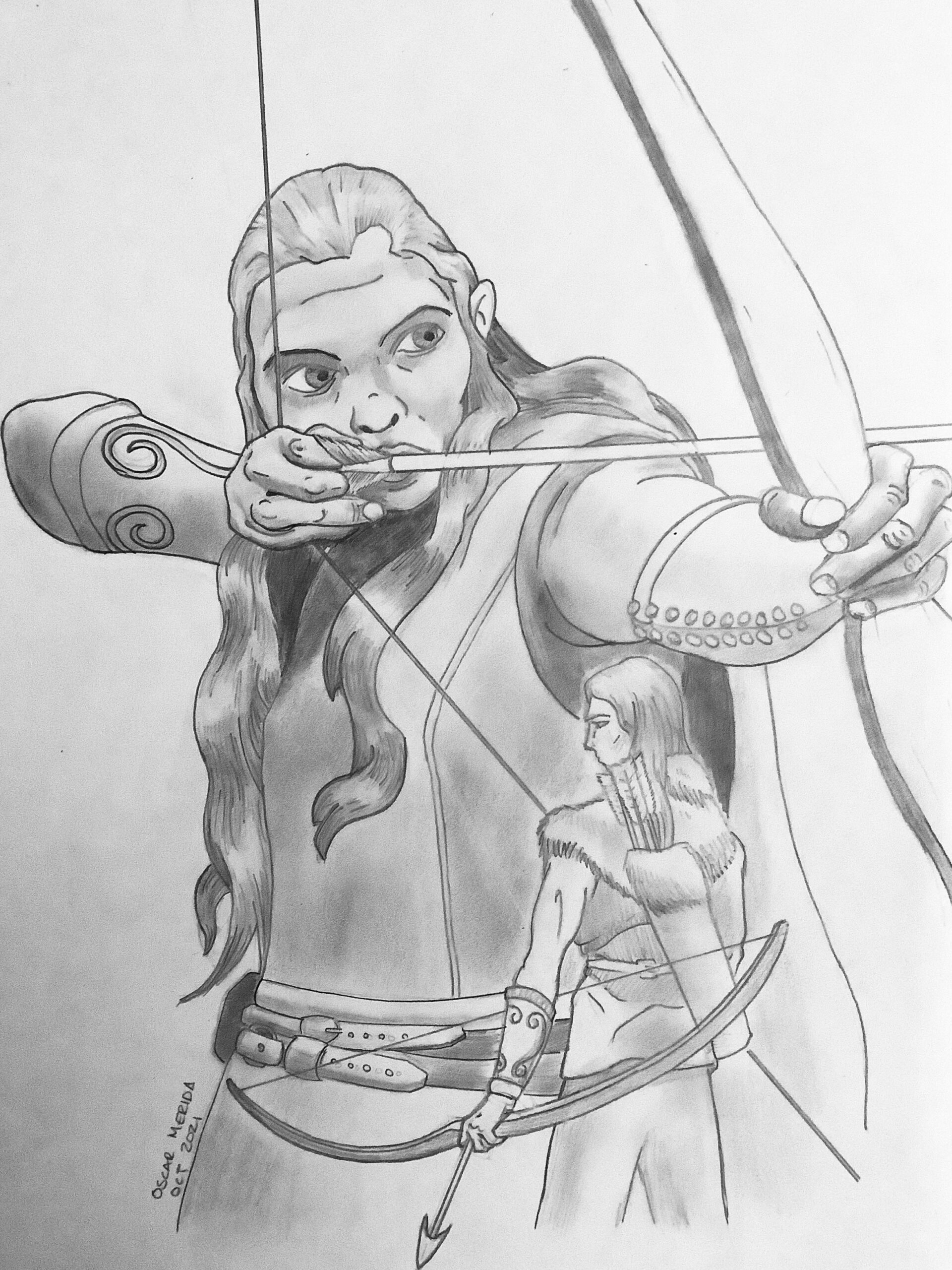 Female Ranger drawing – Bytes in the Margin